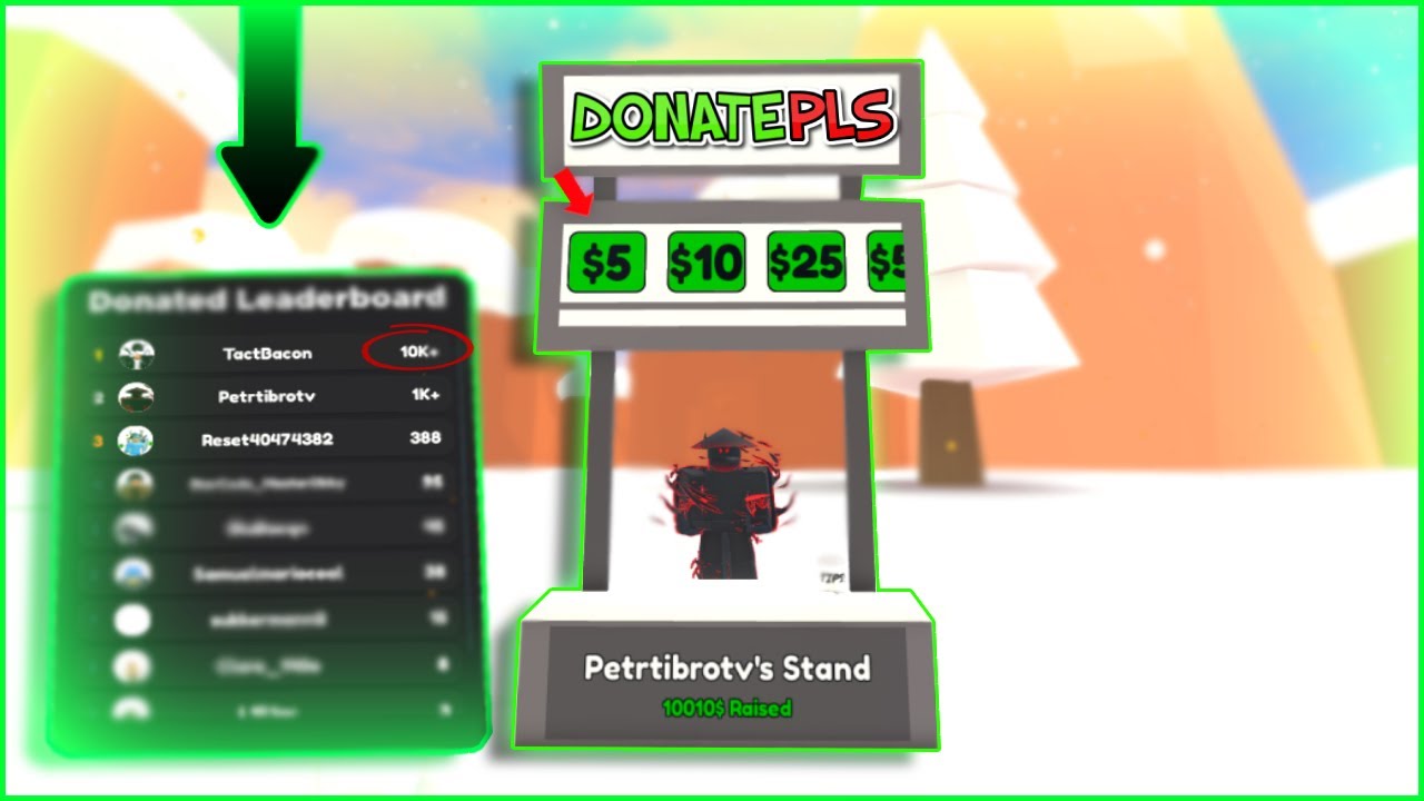 I MADE A DONATION GAME... (DONATE PLS!) - YouTube