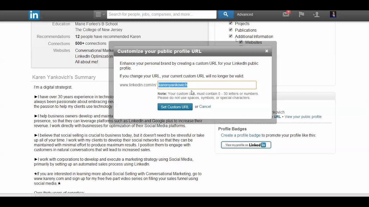 Tip one 2013 LinkedIn tips - YouTube