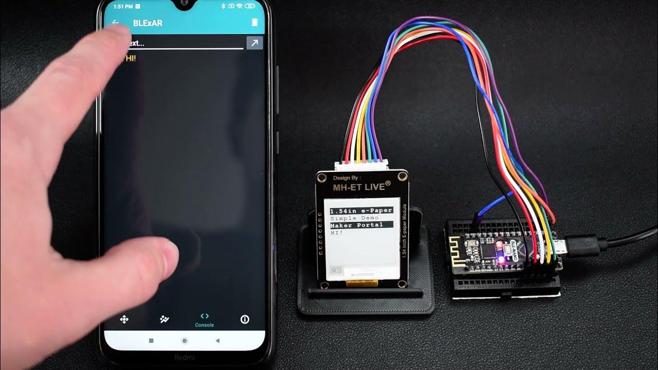 Bluetooth-Enabled e-Paper Display with Android and Arduino - YouTube