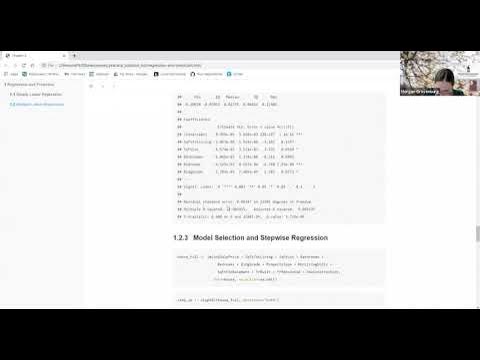 Practical Stats for Data Scientists: Ch4: Regression and Prediction (2021-06-21) (ps4ds01) - YouTube