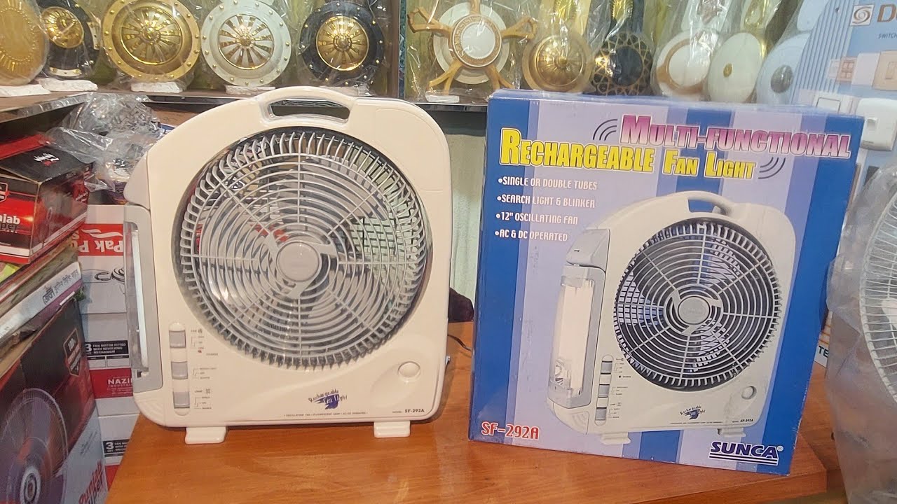এই গরমে সস্তায় কিনুন সানকা বক্স লাইটিং চার্জার ফ্যান/Original SUNCA ...