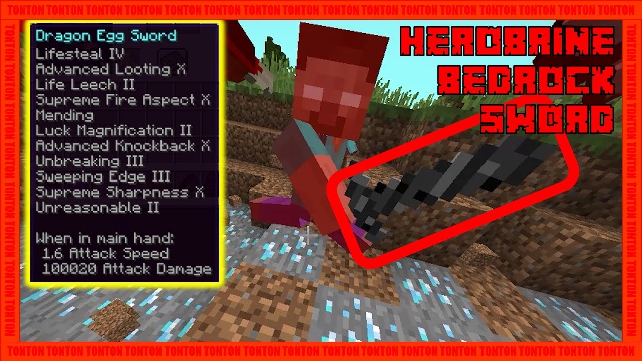 Melawan HEROBRINE BEDROCK SWORD!!! - HARDCORE MOD#153 - YouTube