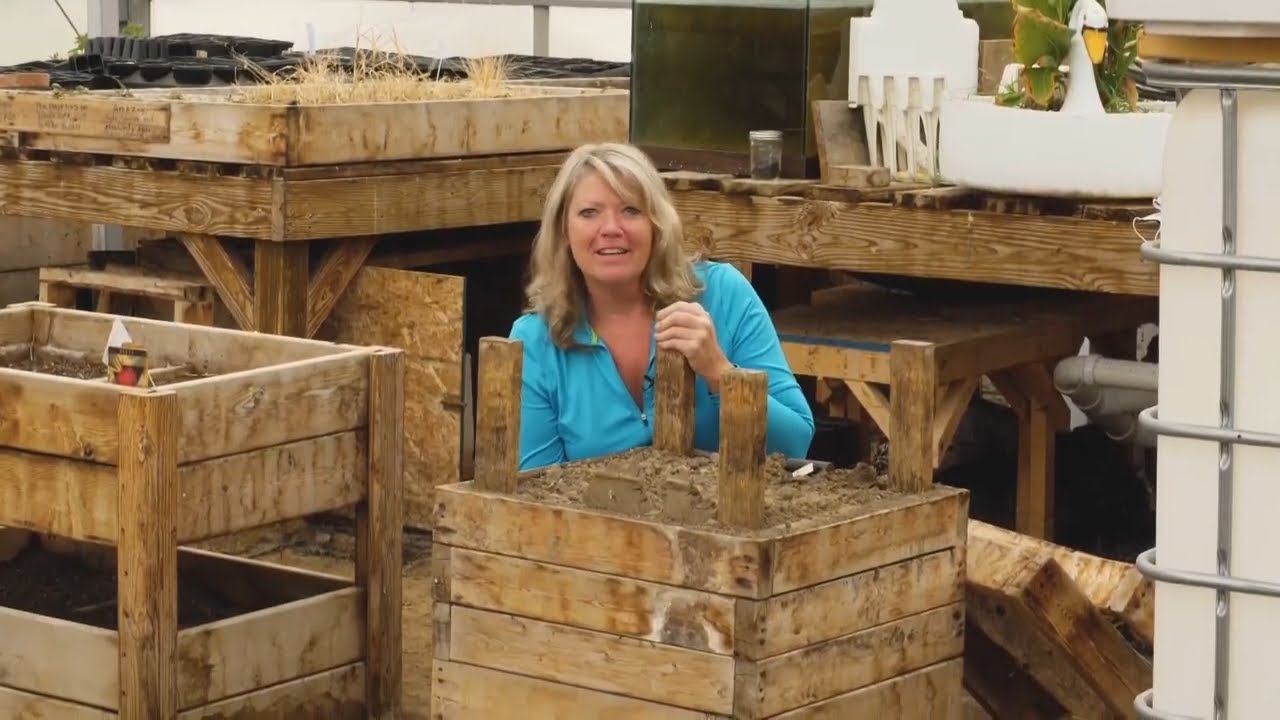 How to build a box to grow potatoes | GET GROWING - YouTube