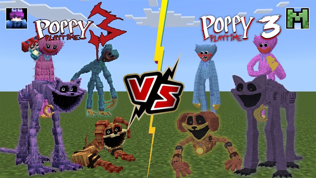 Poppy Playtime Chapter 3 VS Poppy Playtime Chapter 3 Beta ADDON - YouTube