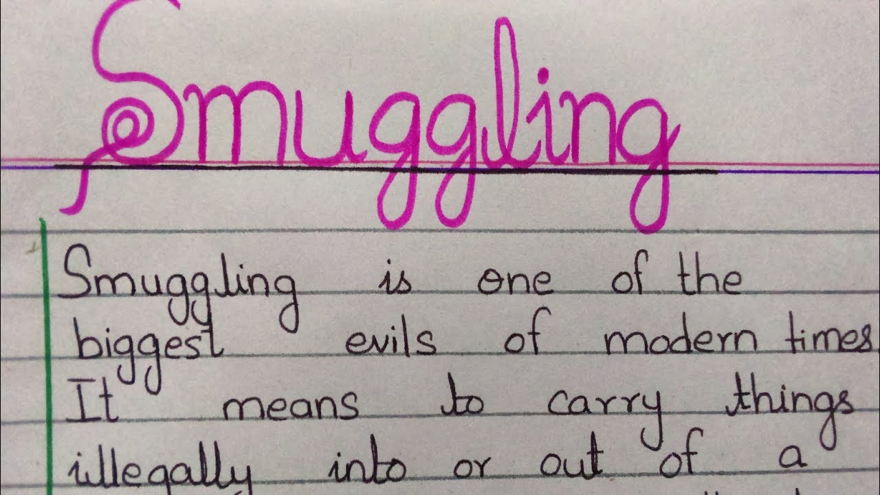 10 lines short essay on Smuggling | In Very simple wording - YouTube