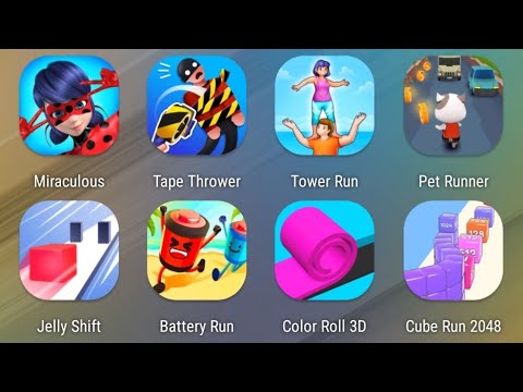 Miraculous,Tape Thrower,Tower Run,Pet Runner,Jelly Shift,Battery Run,Color Roll,Cube Run 2048 ...