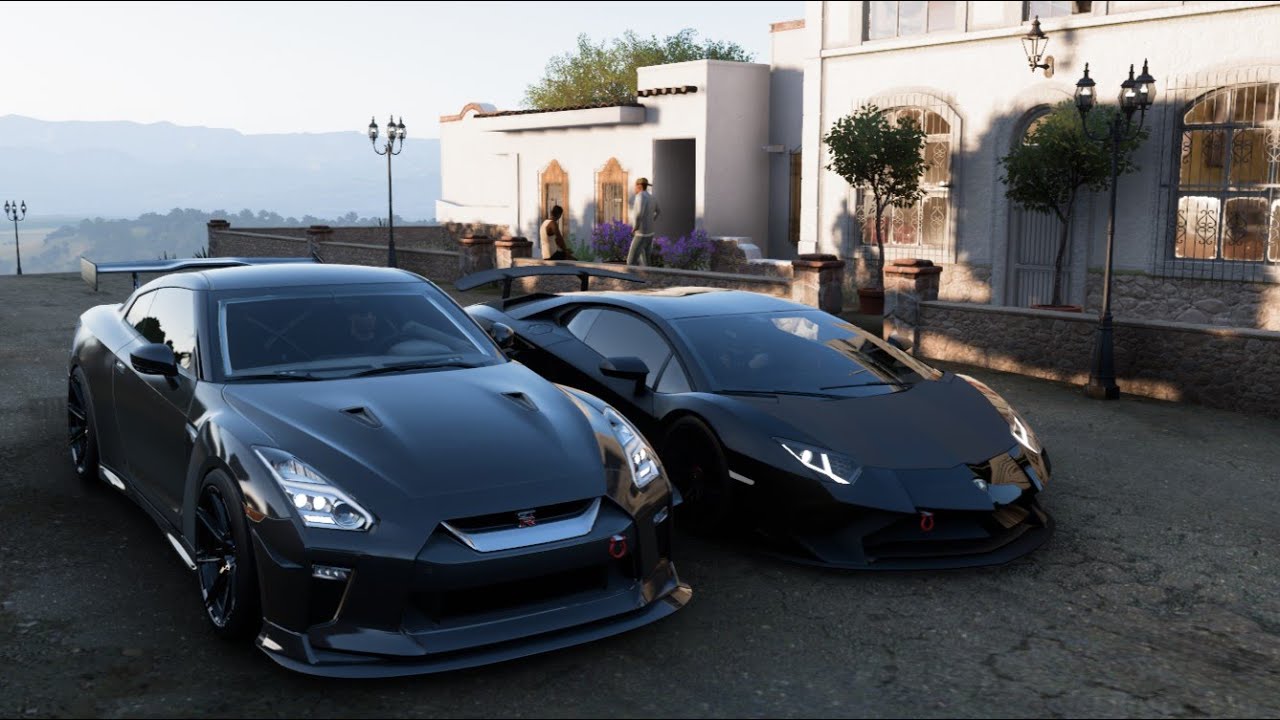 Nissan GTR & Lamborghini Convoy | Forza Horizon 5 | Gameplay - YouTube