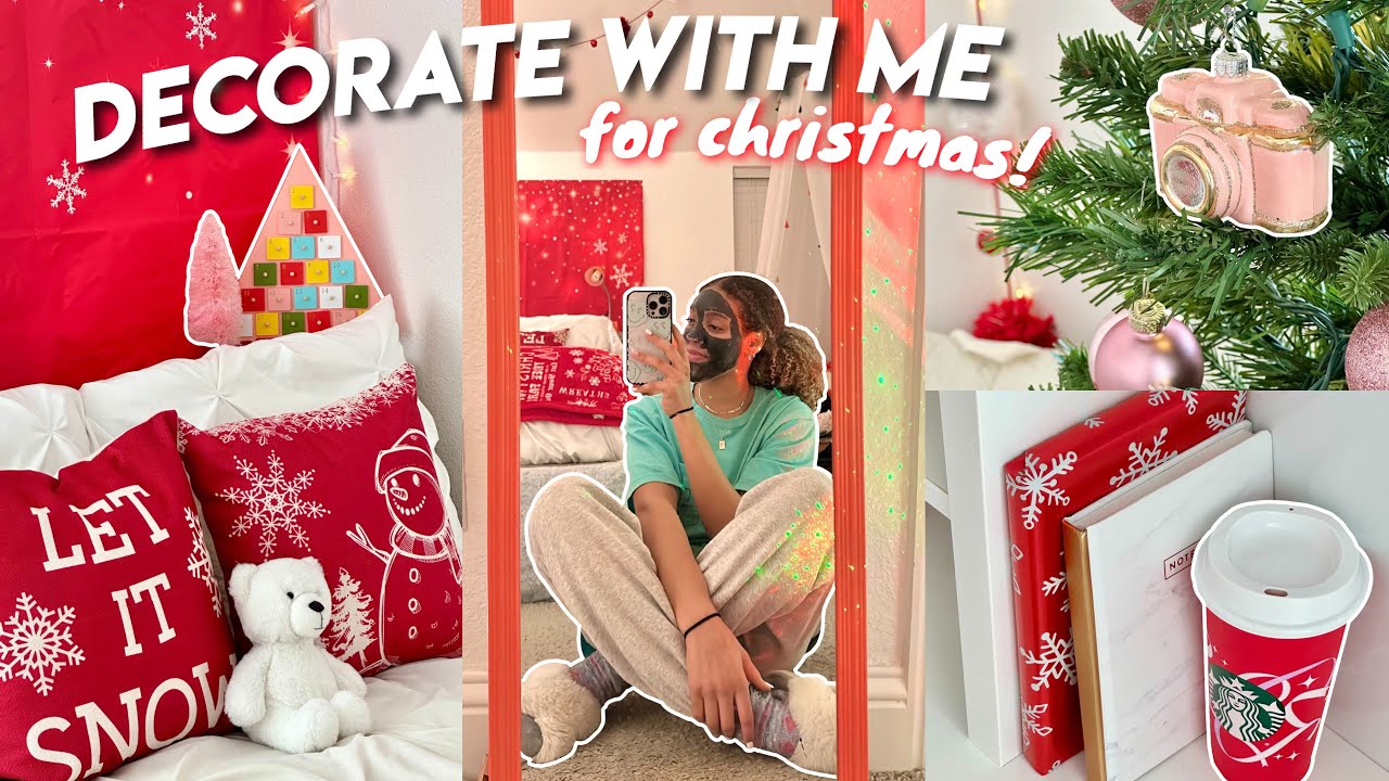 decorate with me: christmas room makeover 2022! *vlogmas day 3* - YouTube