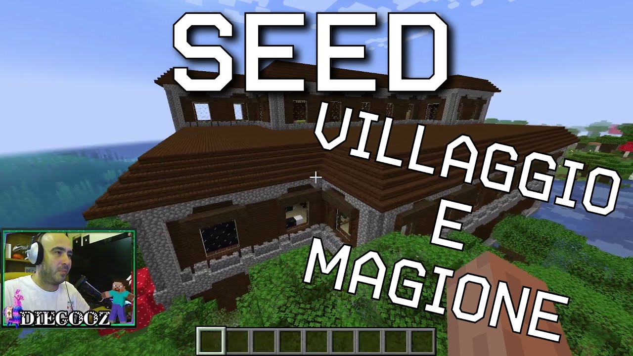 Minecraft 1.17 seed: villaggio + magione vicini (link in descrizione ...