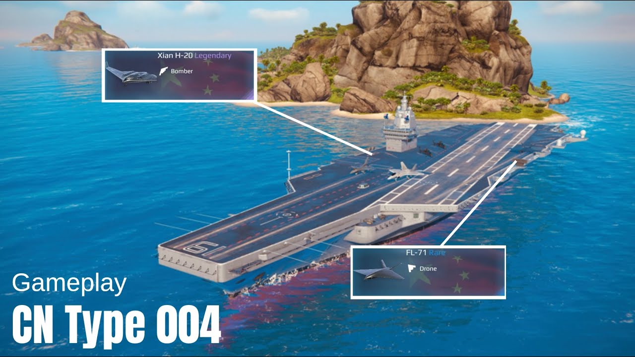 CN Type 004 Gameplay - Very Strong Aircraft Carrier - Modern Warships ...