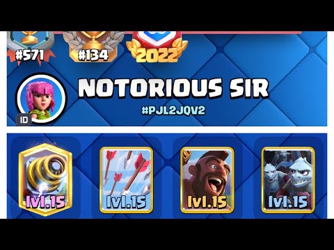 Notorious sir clash royale hog sparky royal giant deck - YouTube