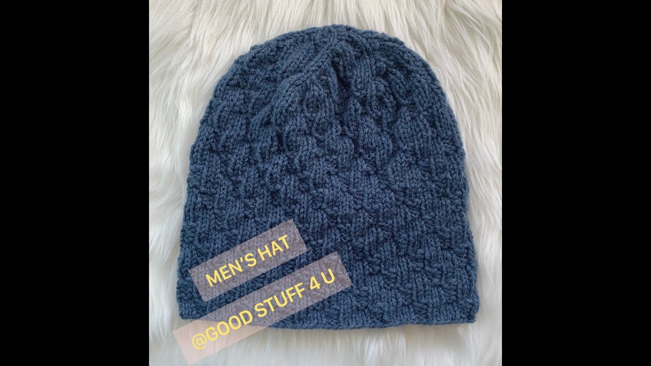 How to knit tube hat - YouTube