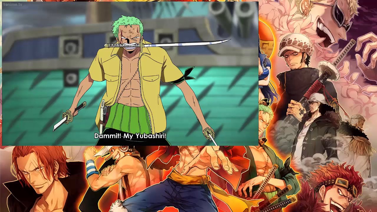 One Piece - Zoro vs Shu - Zoro Sword Get Destroyed!! - YouTube
