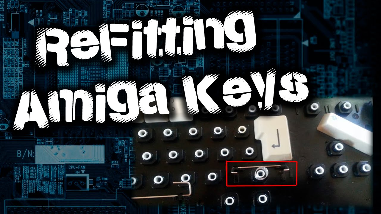 Re-fitting Amiga keys / buttons after retrobright - YouTube