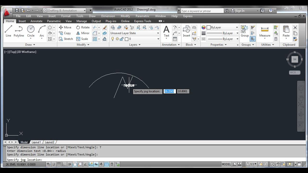 The JOGGED Command - AutoCAD - YouTube