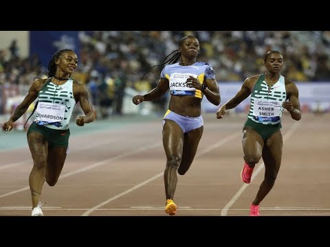 Shericka Jackson BATTLES Sha’ccari Richardson & DINA ASHER SMITH In ...