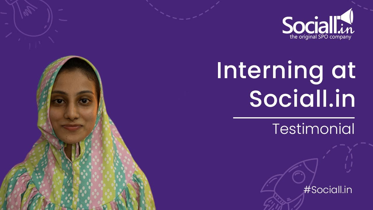 Graphic Design Intern | Testimonial | Sociall.in - YouTube