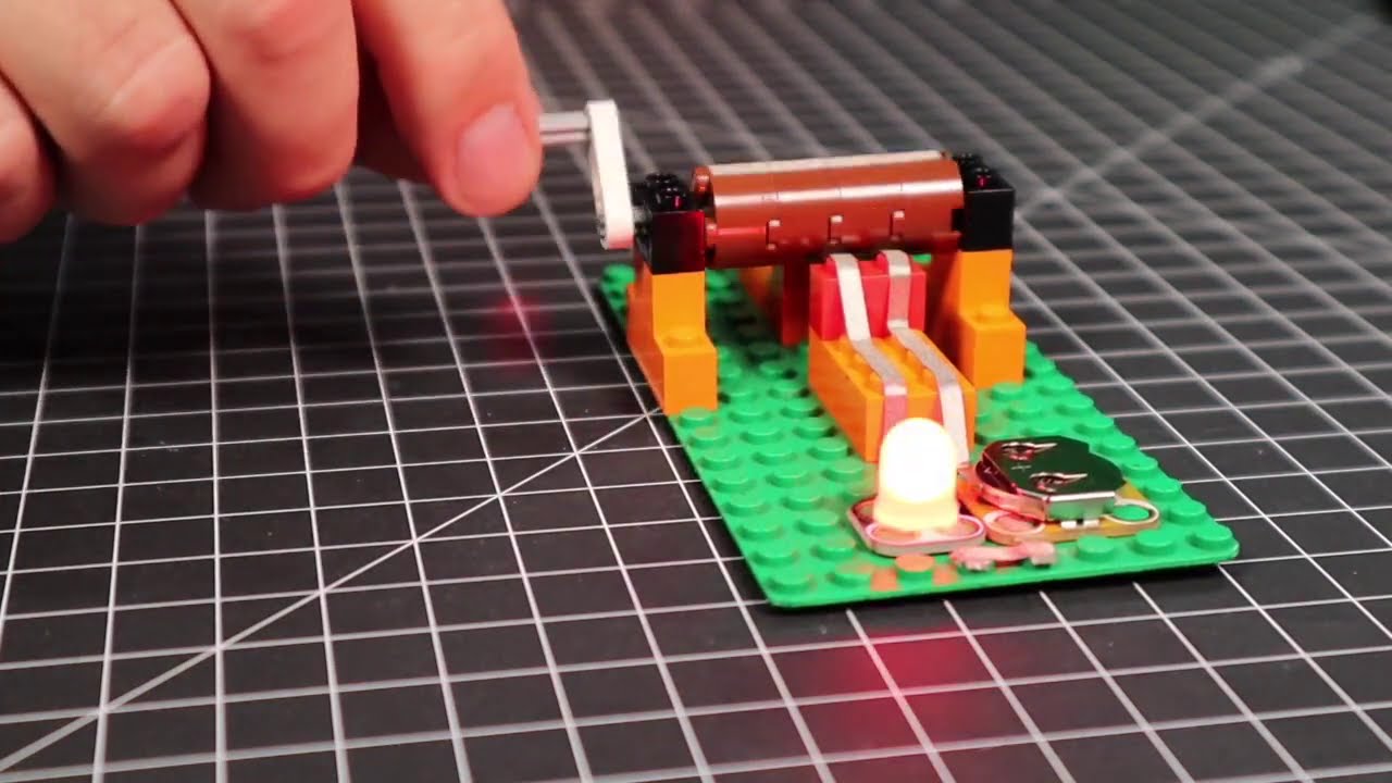 Crank Activated LEGO Circuits - YouTube