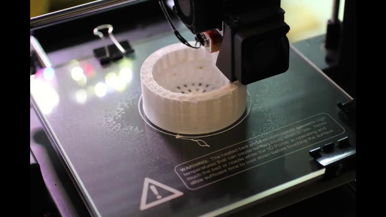 3D Printing 3 inch net cup with Mono Price Maker Select Plus - YouTube