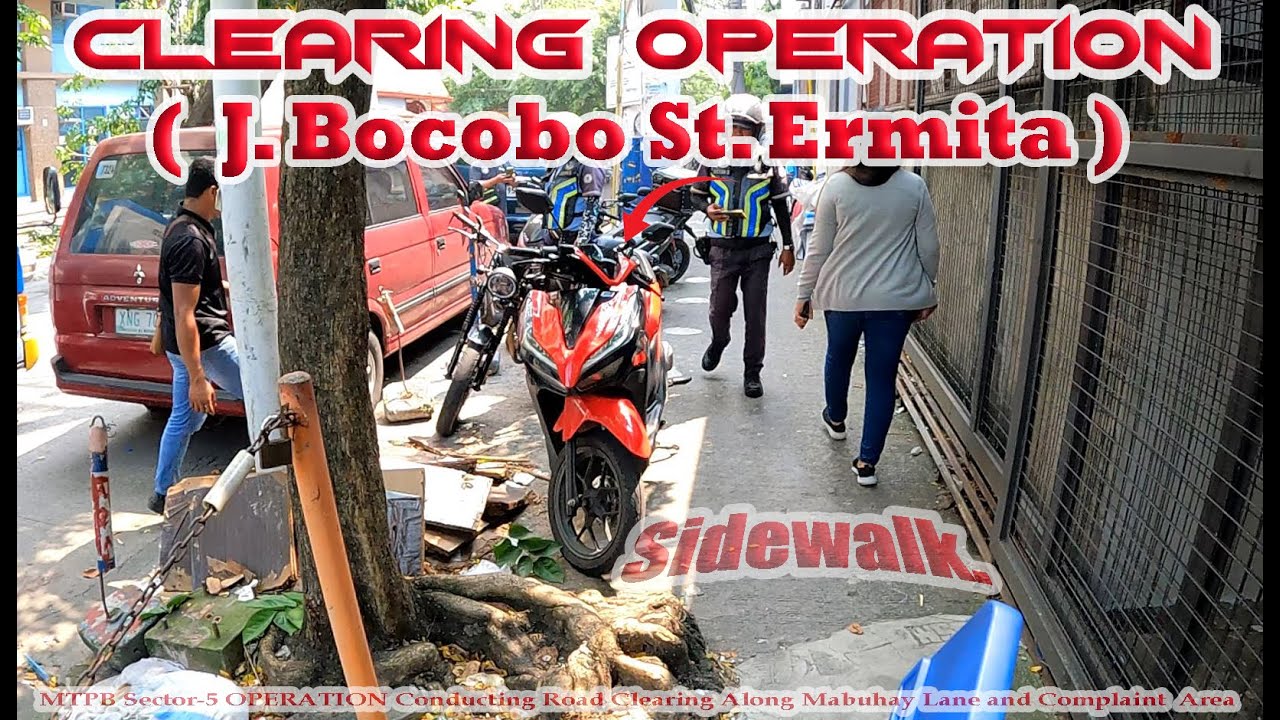MTPB Sector-5 Operation ( J. Bocobo St. Ermita ) - YouTube