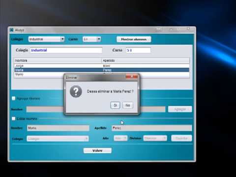 Alusys - Sistema de Gestion de Alumnos en Java - YouTube