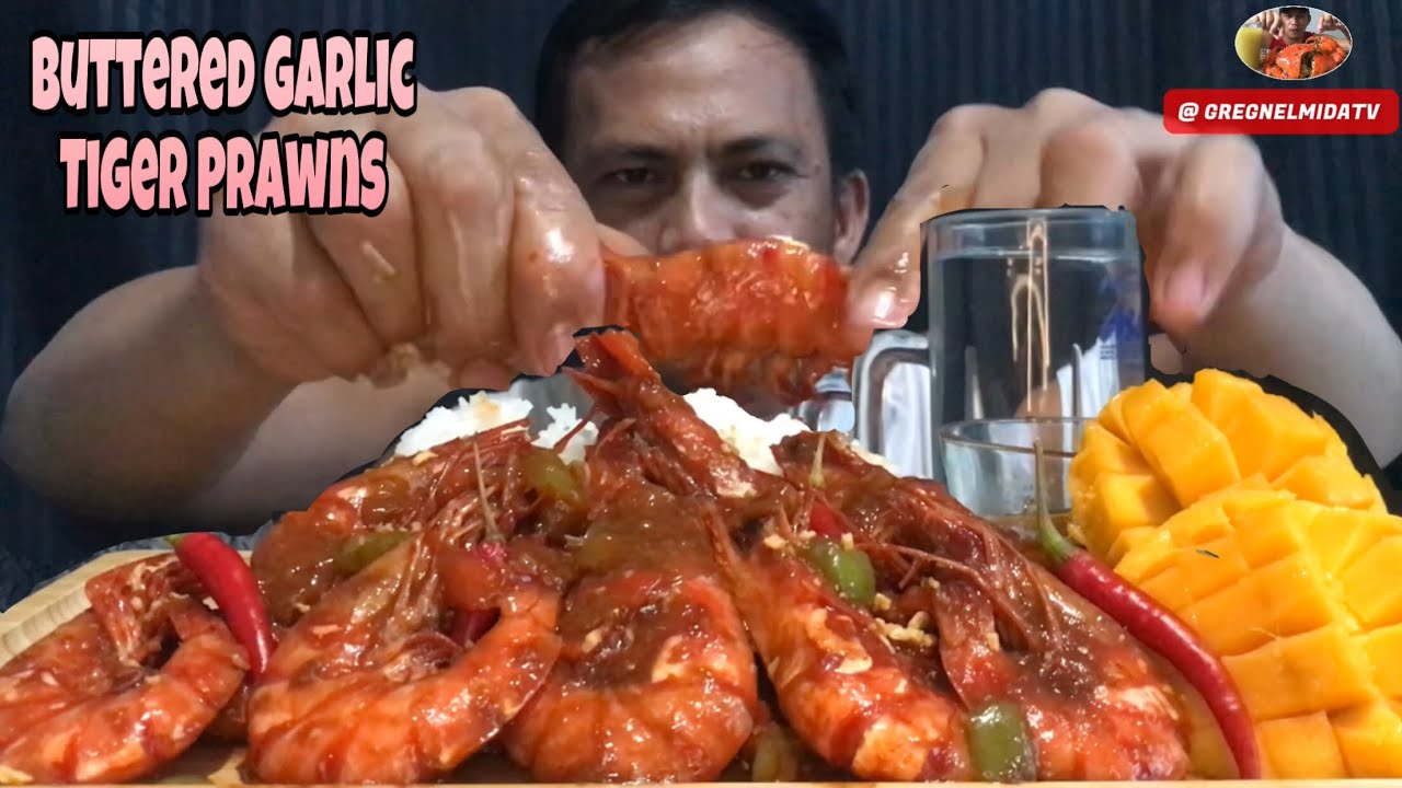 Buttered Garlic Prawns with Tomato Sauce|Spicy Garlic Buttered Prawns ...