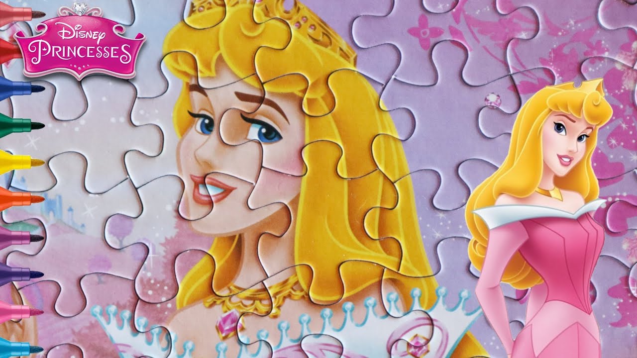Princess Disney Puzzle SLEEPING BEAUTY Kids Mini Puzzle - Small Jigsaw ...