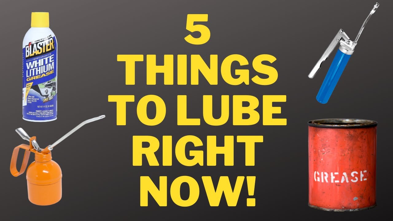 5 Tools/Machines You Should Be Greasing and Oiling - YouTube