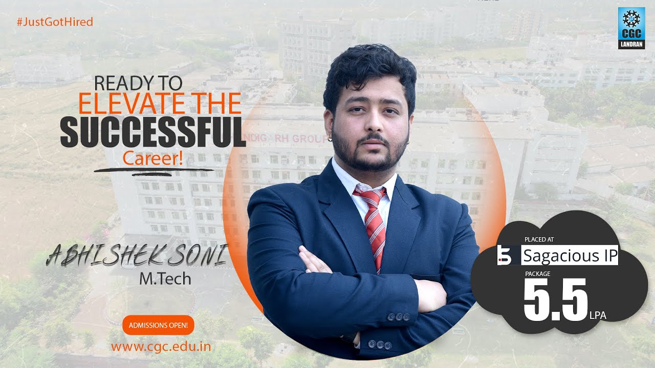 Abhishek Soni M.Tech student got hired by Sagacious Research Pvt. Ltd - YouTube