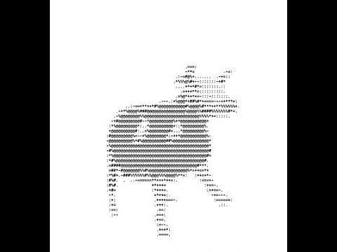 Polish cow, but it's ASCII art - YouTube