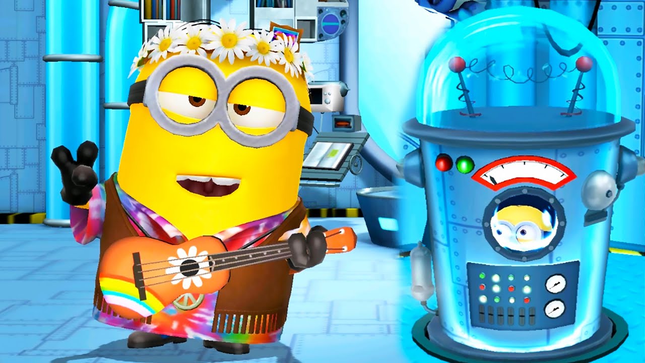 Peace and Love Minion costume Golden tickets ! Minion rush Old version ...