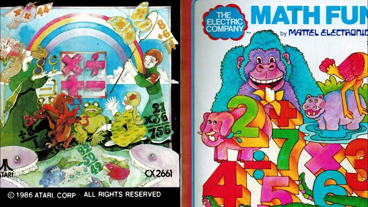 Basic Math Atari 2600 VS Math Fun Intellivision - The No Swear Gamer ...