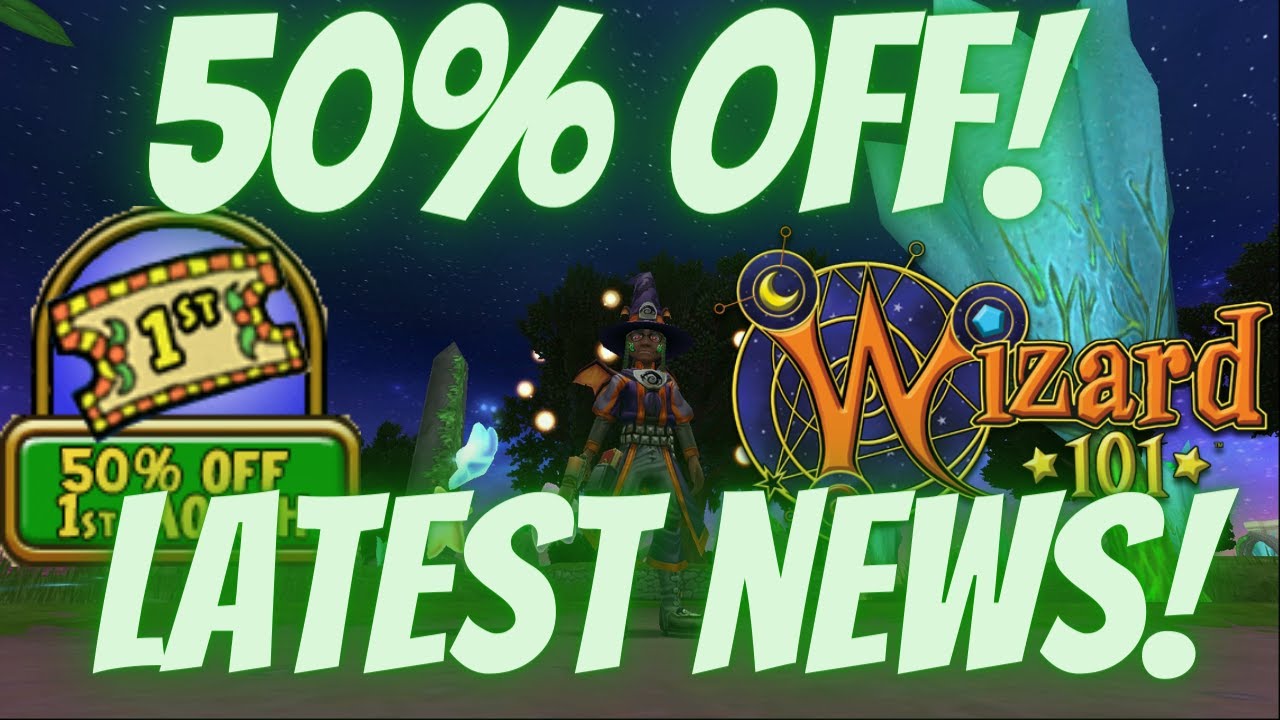 50% OFF 1ST MEMBERSHIP! Wizard101 News! - YouTube