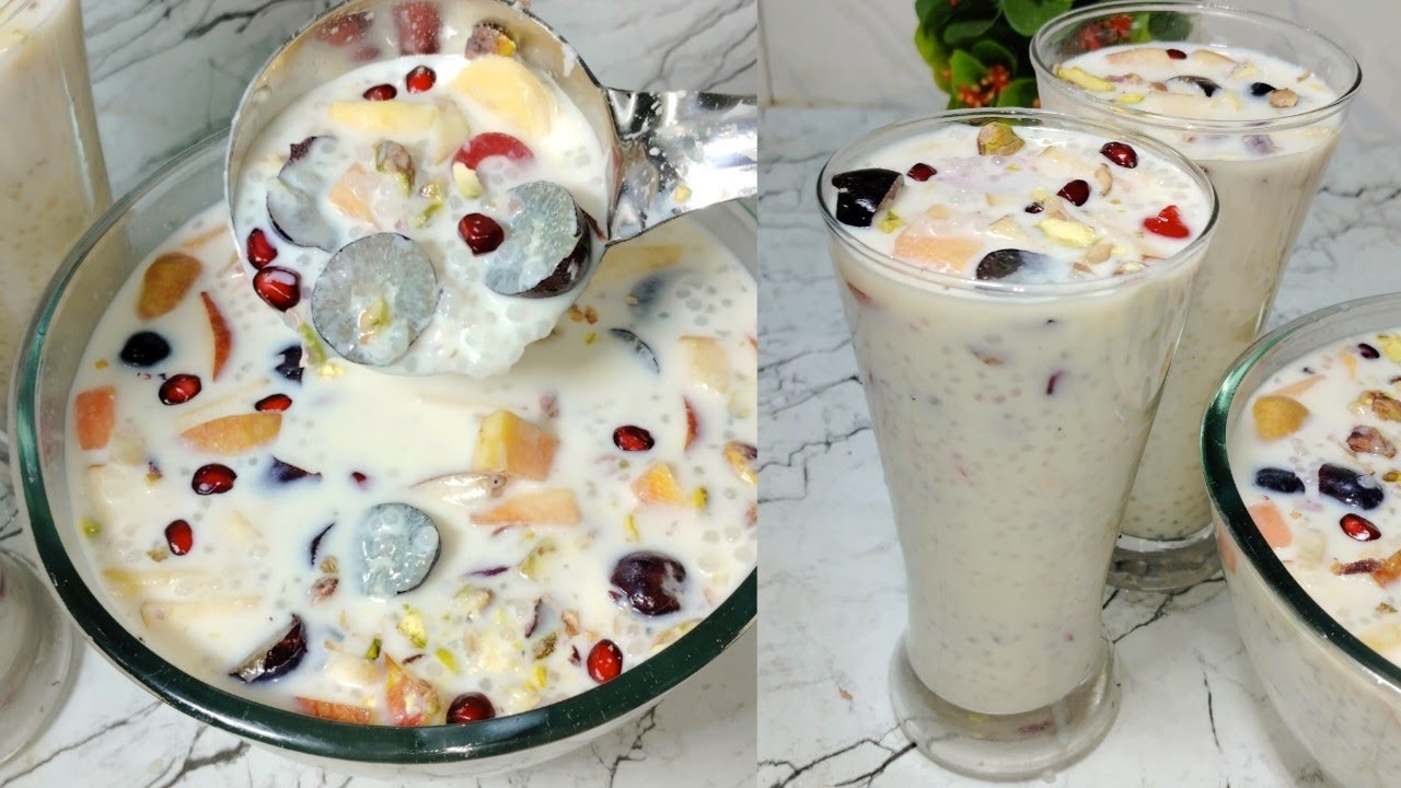Easy Sago Dessert - Fruits Dessert Recipe ️|Ramadan Special - YouTube