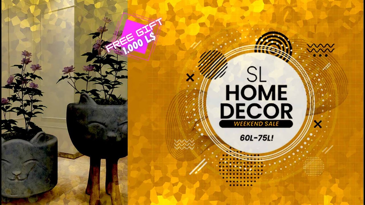 🟪 SL HOME DECOR WEEKEND SALE | Second life | Weekly Event | Free Gift 💝 ...