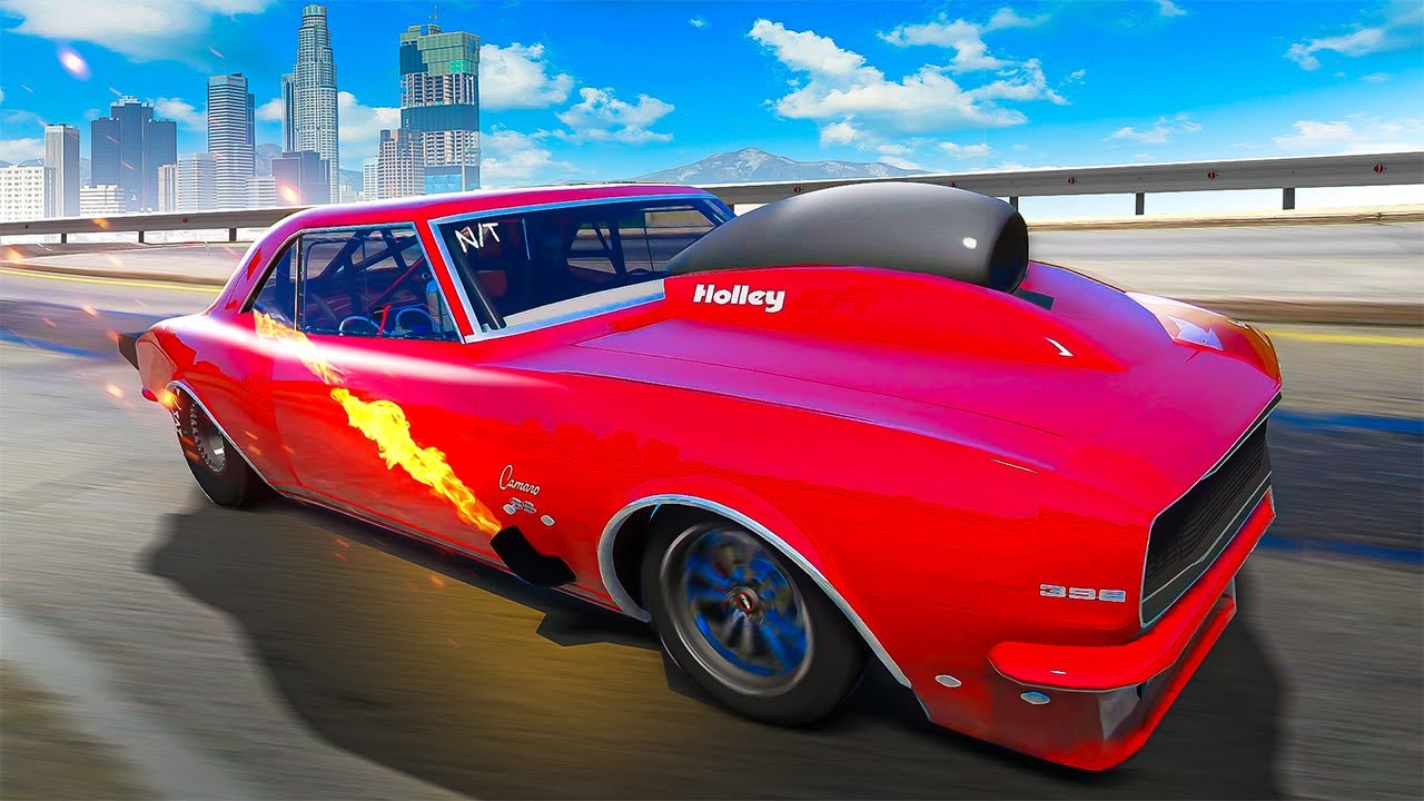 1070hp Drag Car Destroys Cops in GTA 5 RP - YouTube