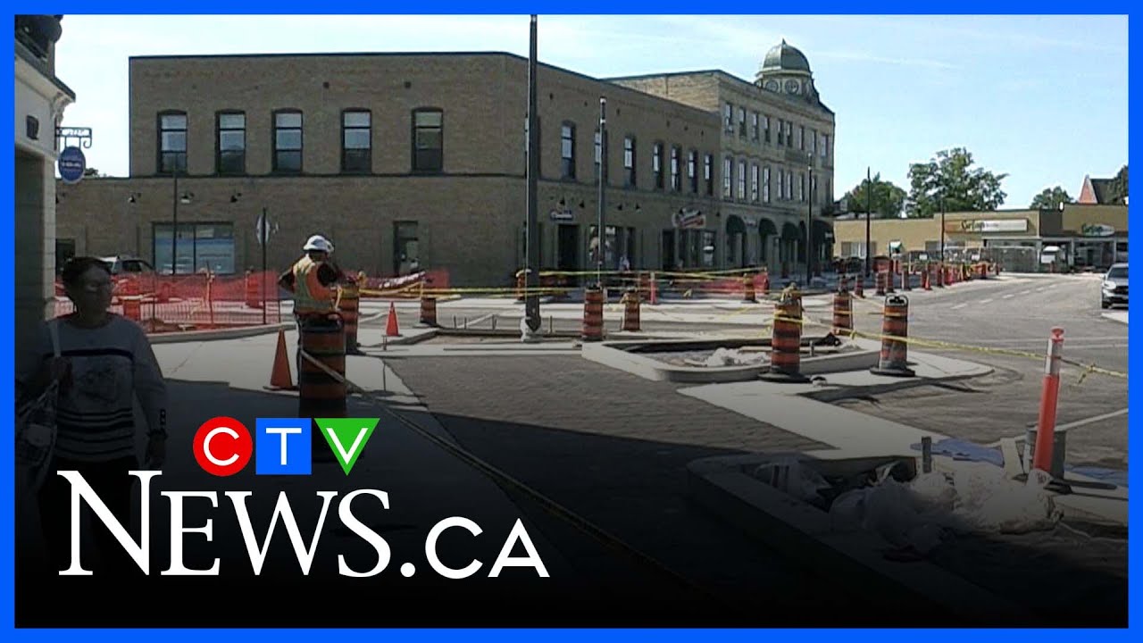 Construction in Goderich - YouTube