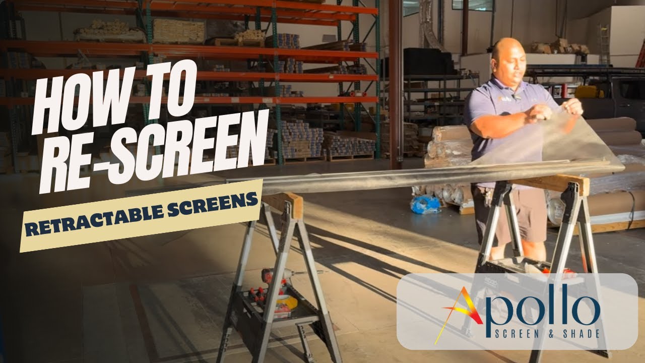 How to Re-Screen a Retractable Screen Door #retractablescreens # ...