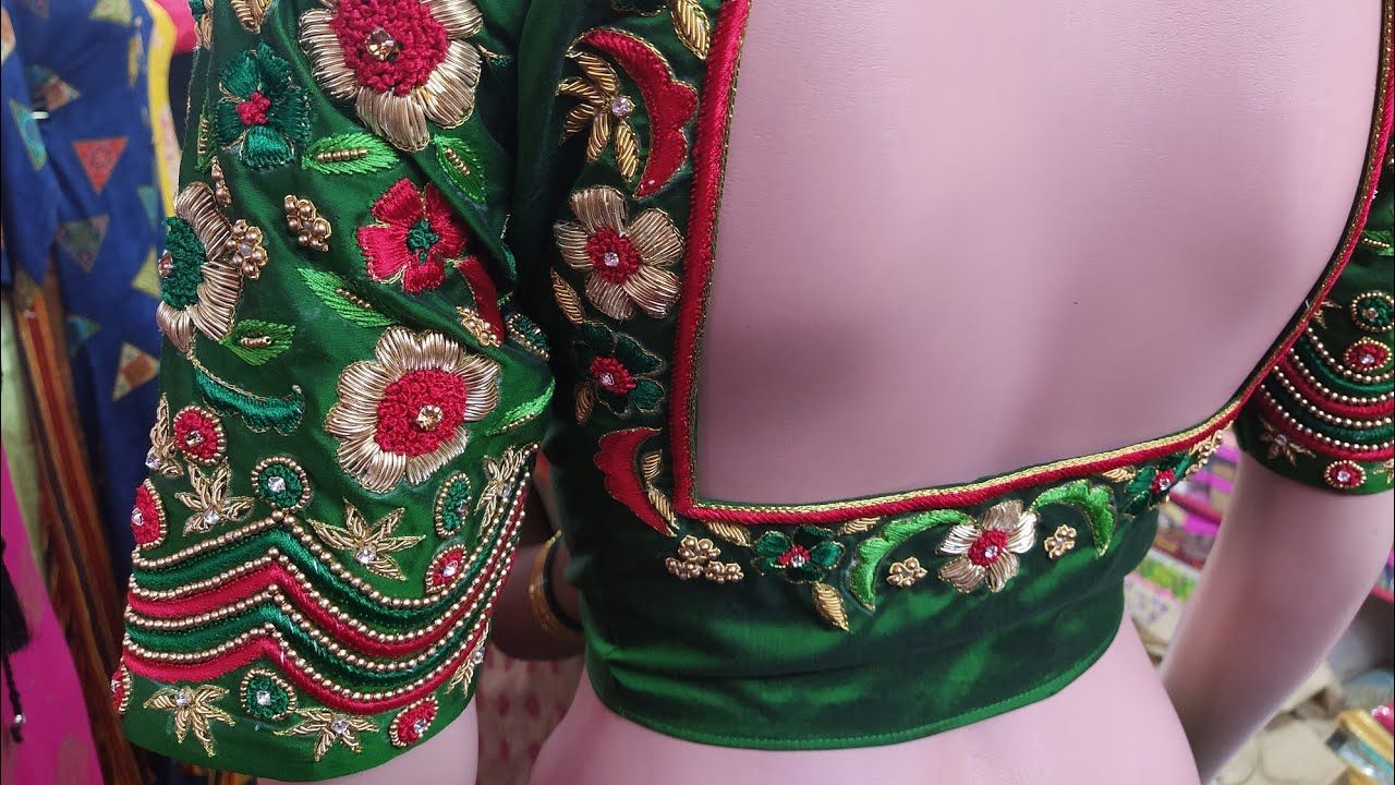 Heavy handwork BRIDAL BLOUSE - YouTube