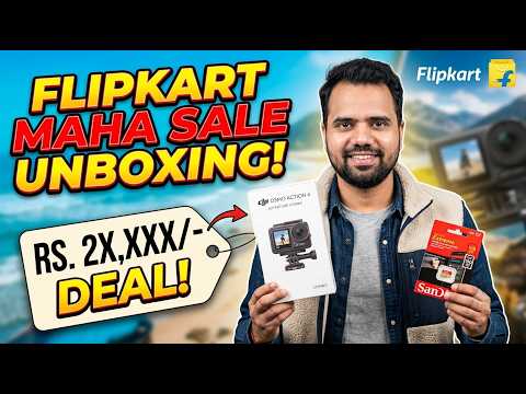 I Got DJI Osmo Action 4 Adventure Combo For Rs. 2X,XXX/-! 😱 Flipkart Maha Sale Deal!