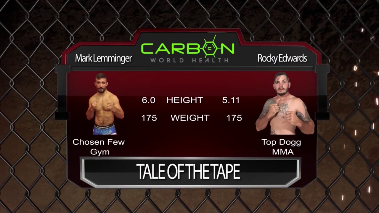 Chosen Few Fighting Championship Mark Lemminger vs Rocky Edwards - YouTube