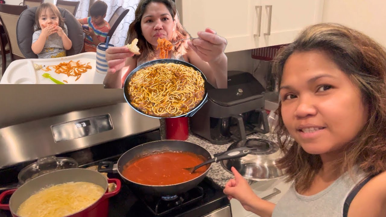 NAGLUTO AKO NG FILIPINO SPAGHETTI PARA HAPONAN | NA SHOOK KAMI SA ...