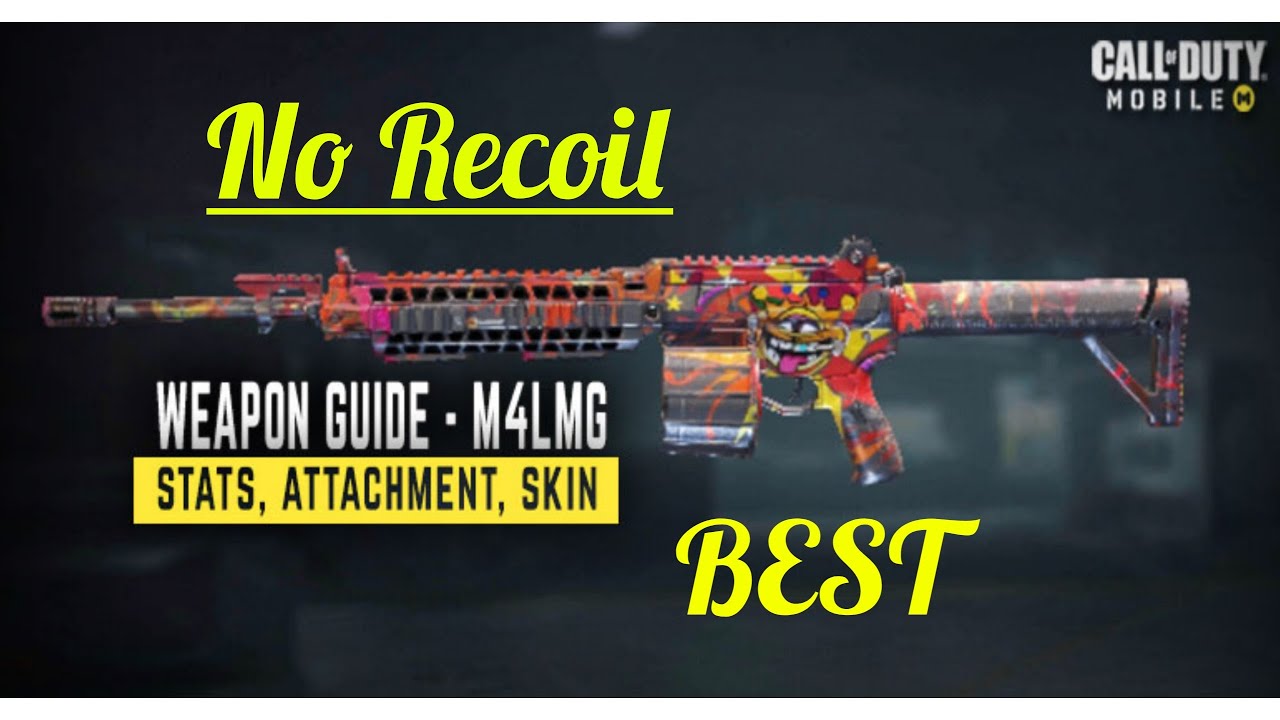 No Recoil M4LMG gun CALL OF DUTY: MOBILE - YouTube