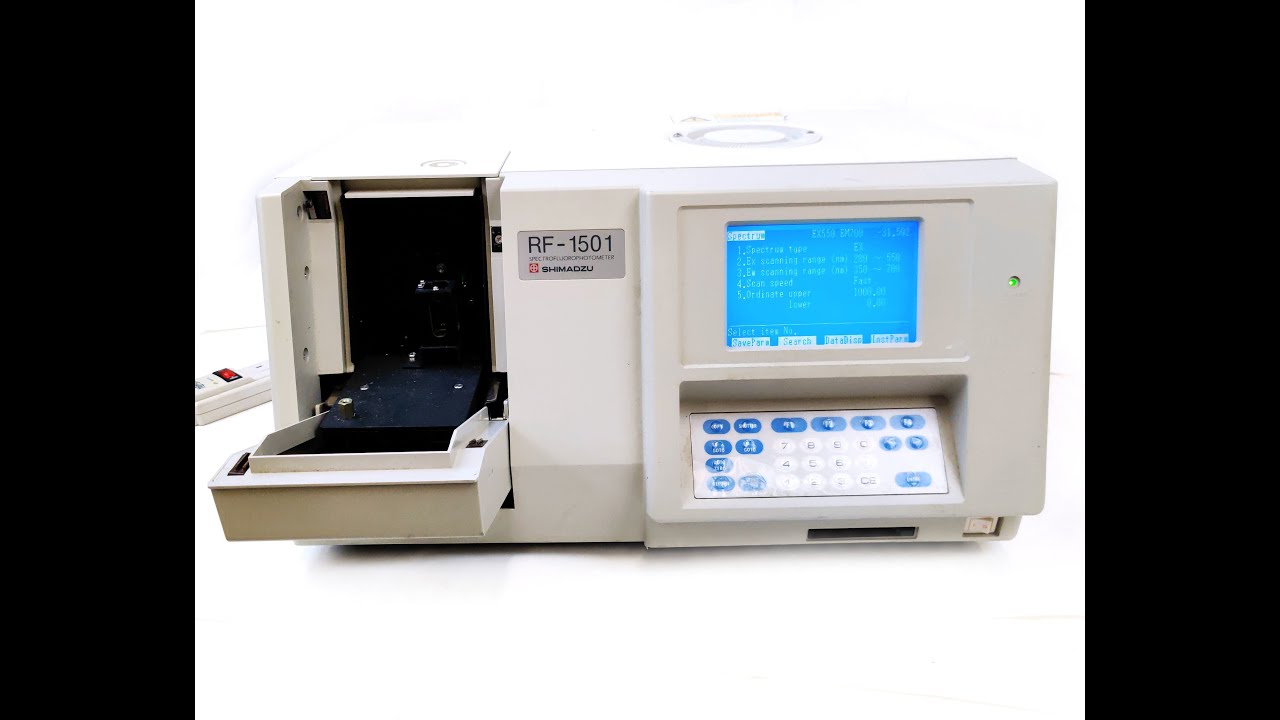 Shimadzu RF-1501 HPLC High Speed Spectrophotometer. Japan - YouTube