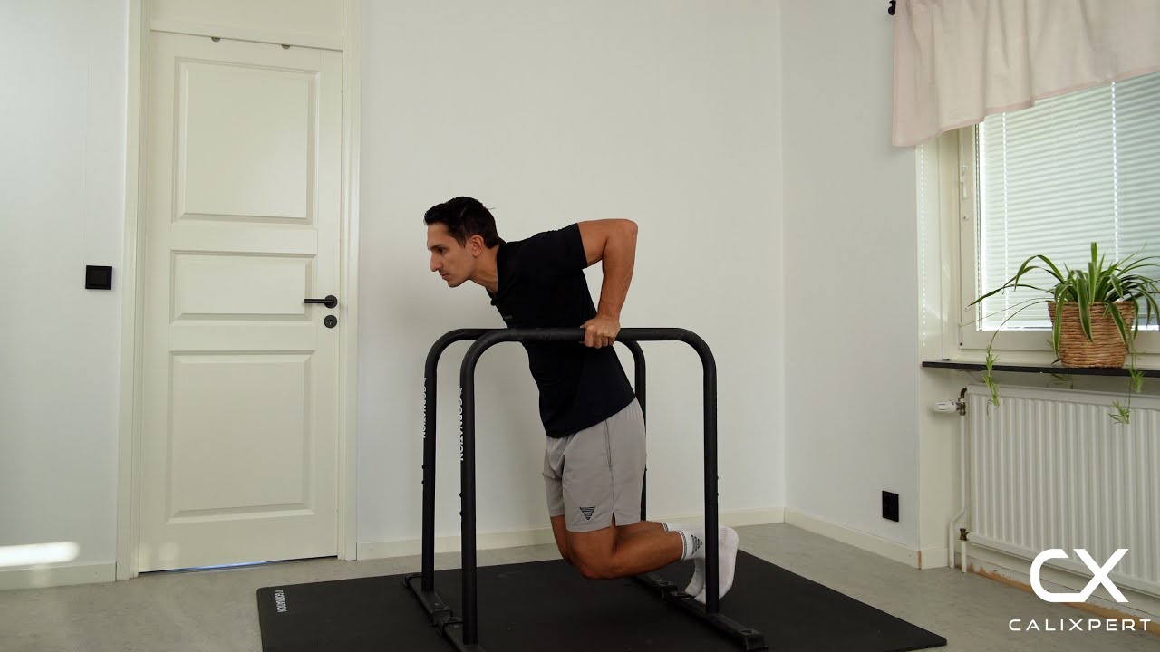 How To Do Leg Assisted Dips - YouTube