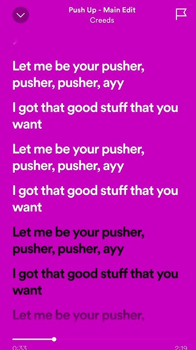 (Push Up - main edit, Creeds)(Remix) #like #lyrics #spotify #pushup # ...