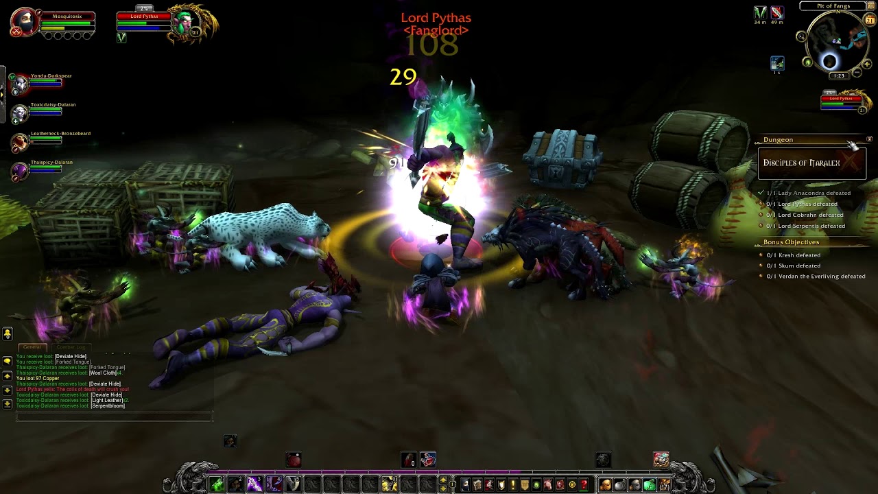 WoW Revisited... Lord Pythas(Wailing Caverns) Gnome Rogue play through ...