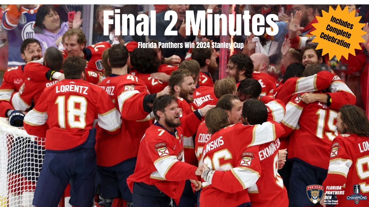 Florida Panthers Win 2024 Stanley Cup Last 2 Minutes + Complete ...