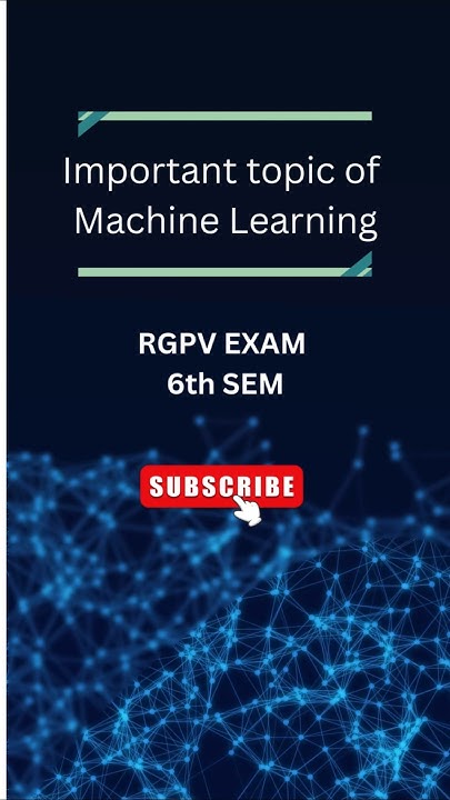 Important topic of machine learning for rgpv exams 6th sem|cse|AI-ML ...