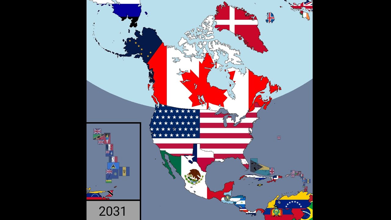 North America in a Fictional World: Timeline of National Flags (1973 ...